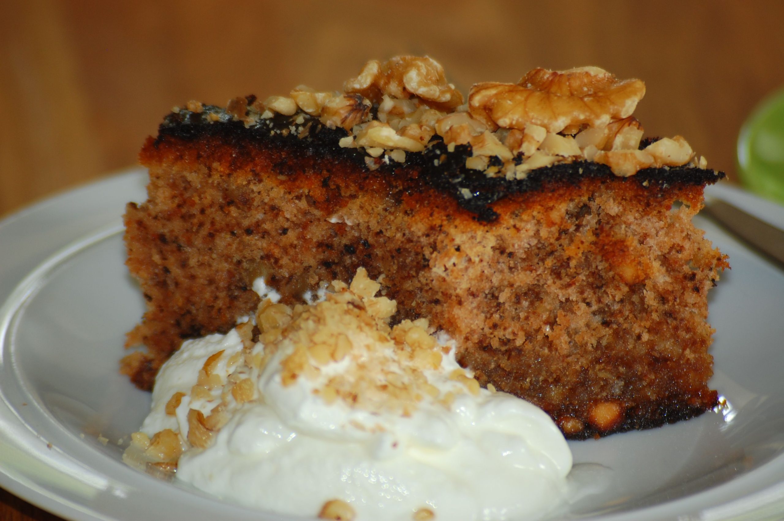 Karithopita (Walnut Cake with Olive Oil) - The Mind Palate